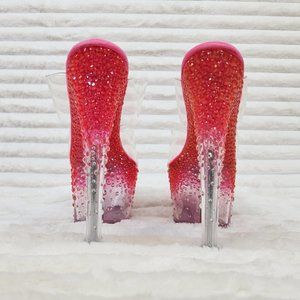 Pleaser | Shoes | Crystalize Crystal Ombre Platform Heels | Poshmark